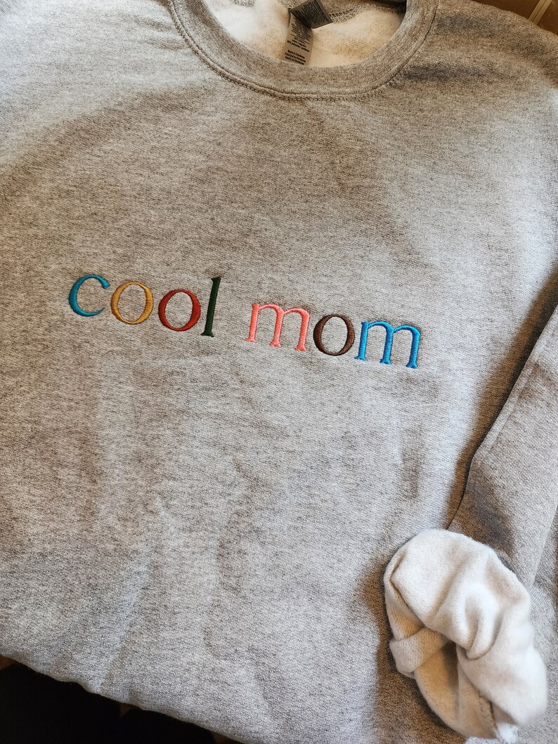 Cool Mom Text Digital Machine Embroidery File, Digital Download ...