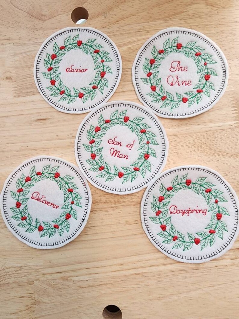 25 Names of Christ Machine Embroidery Advent File in the Hoop - Etsy