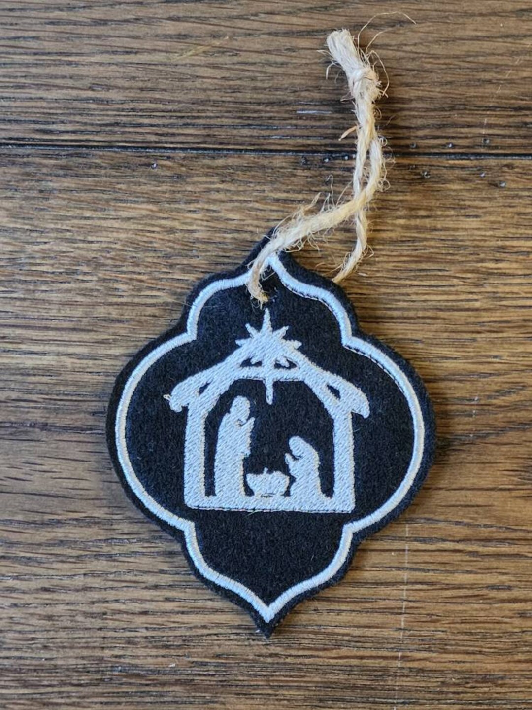 ITH Nativity Ornament, Machine Embroidery File, Machine Embroidery ...