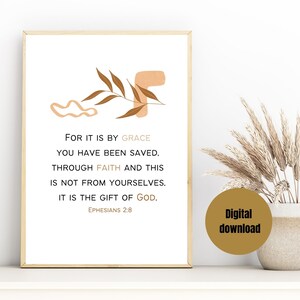 Faith Wall Art, Christian Printable Word Art,biblical Wall Art,modern ...
