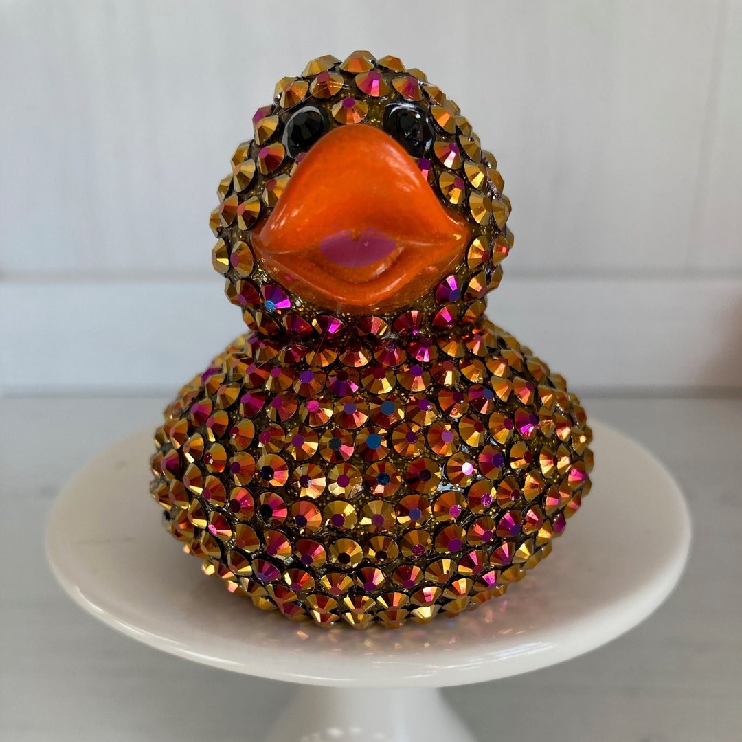 Bronze Rhinestone Duck - Etsy