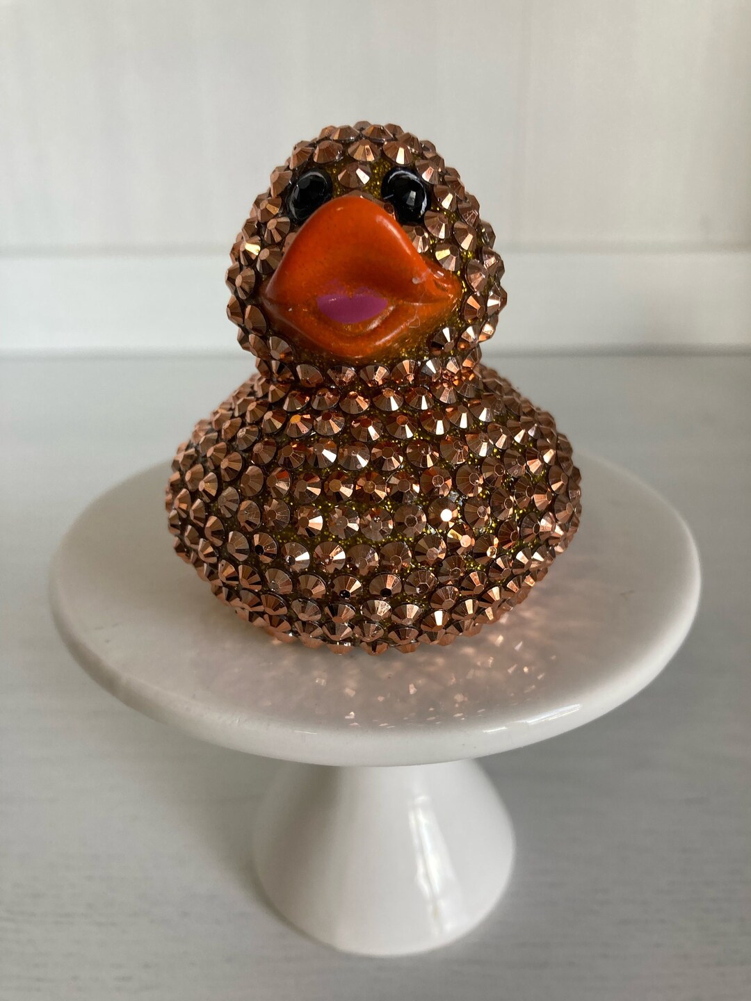 Copper Rhinestone Duck - Etsy