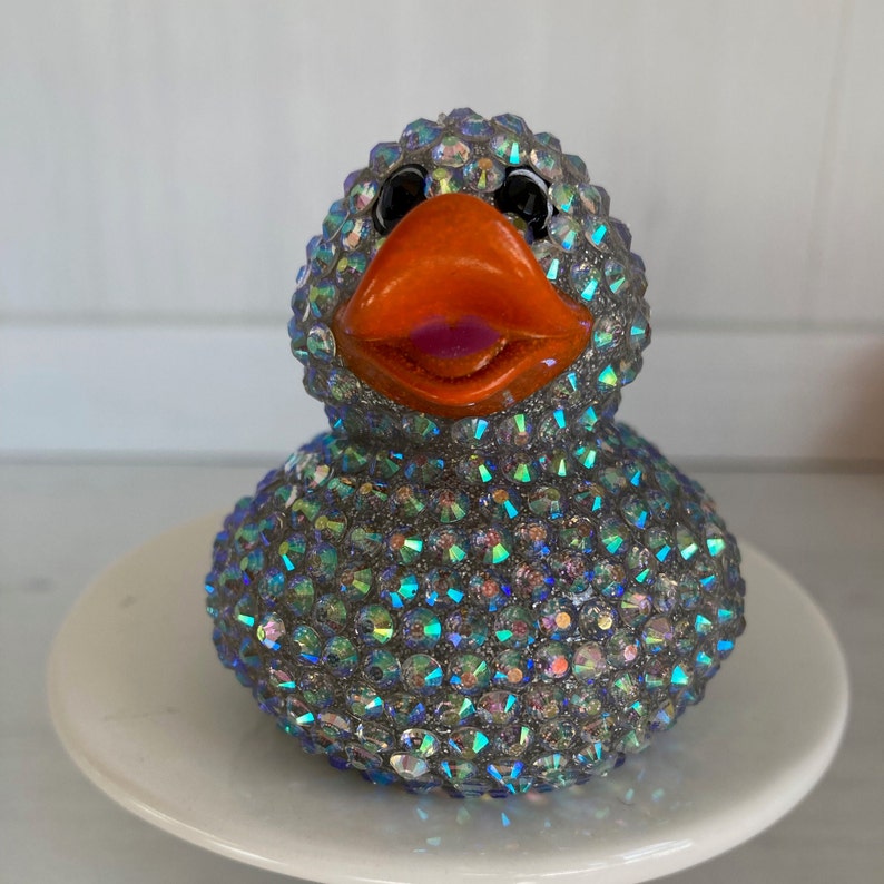 Silver Rhinestone Duck - Etsy