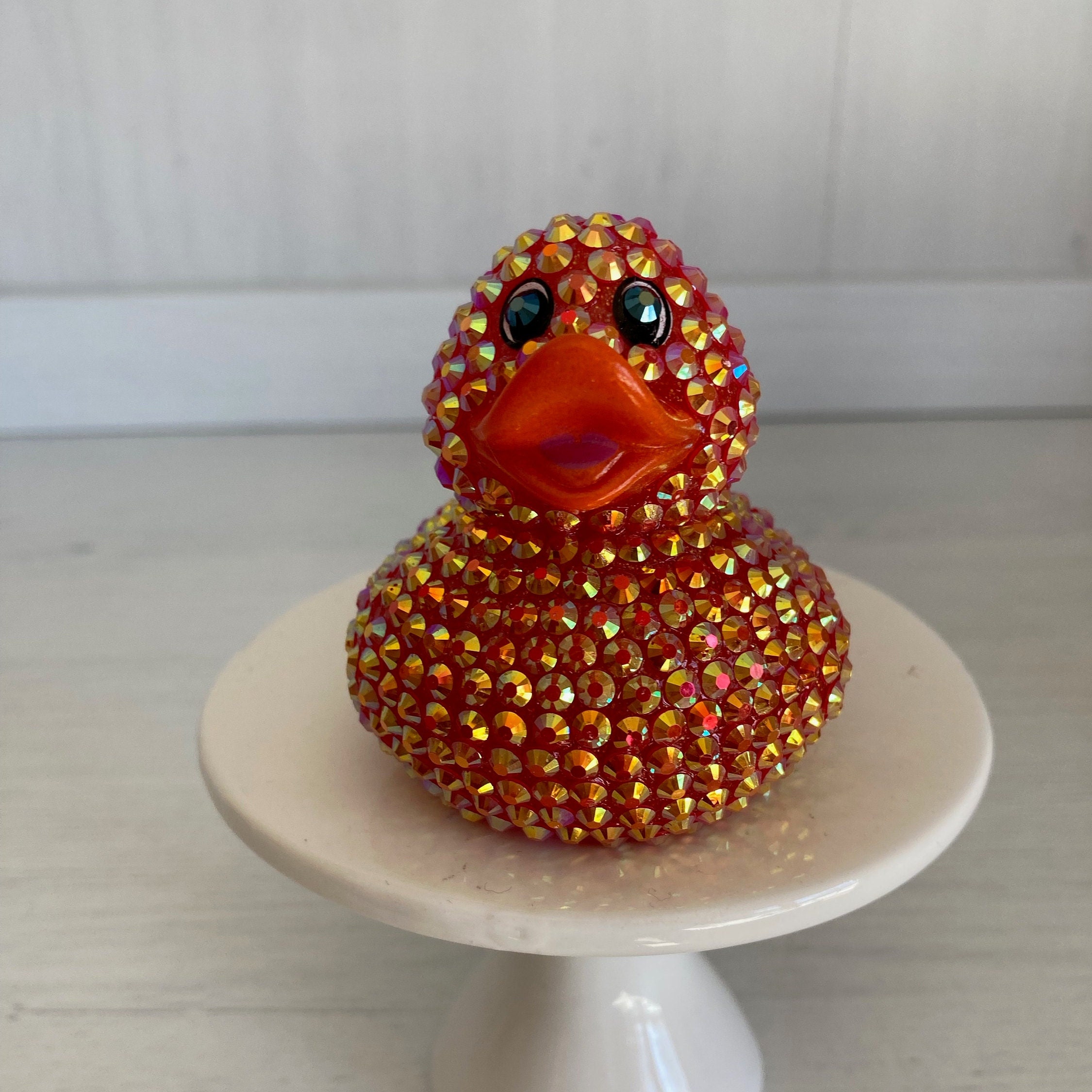 Red Rhinestone Duck - Etsy