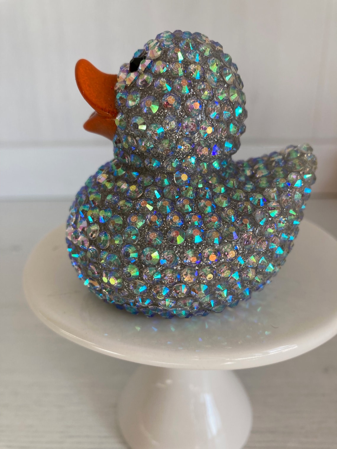 Silver Rhinestone Duck - Etsy
