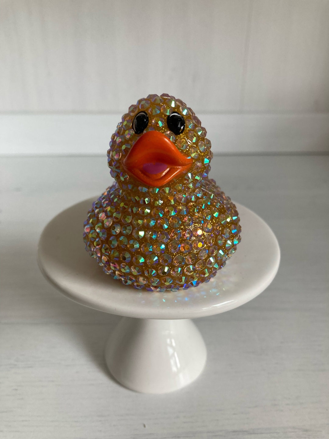 Gold Rhinestone Duck - Etsy