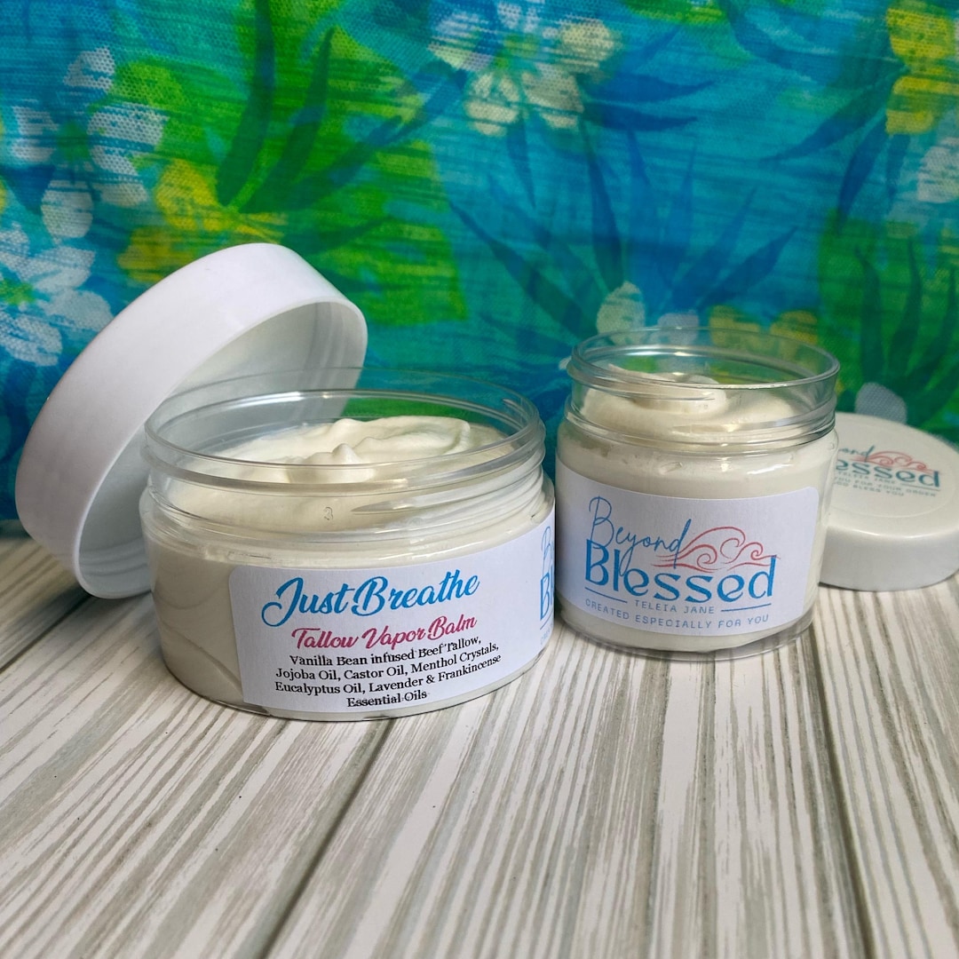 Just Breathe Vapor Balm ~ Tallow Based Whipped Balm With Menthol ...