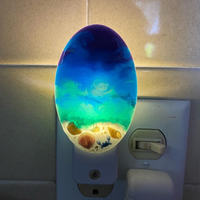 Under the Sea Night Lights. LED Dusk to Dawn Sensor. Enjoy the Beach in ...