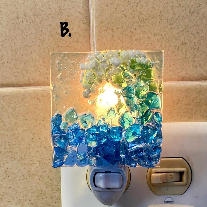 Sea Glass Light Fixtures - Etsy