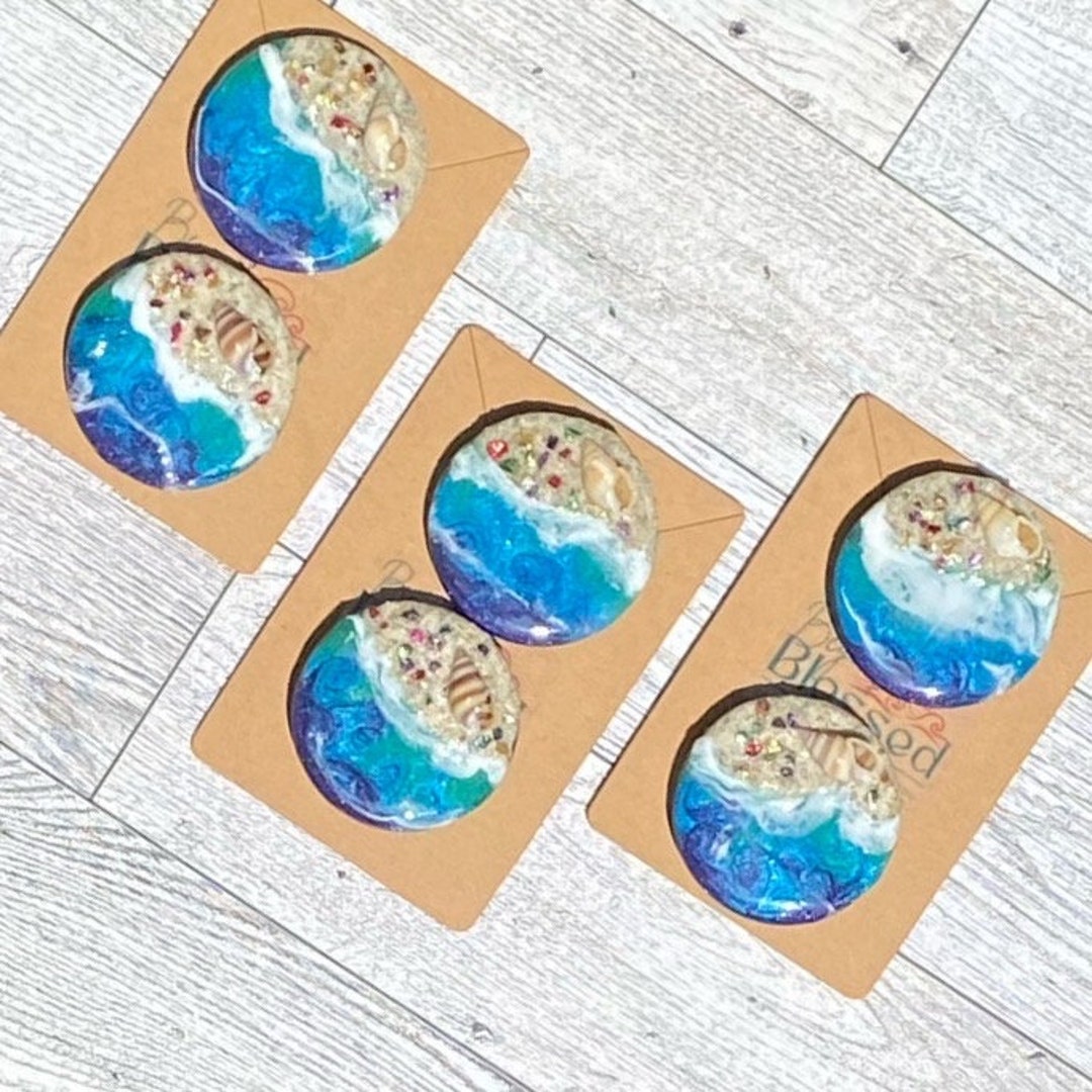 Beach Magnets, Set of Two Sweet Little Seascapes Take You Back to the ...