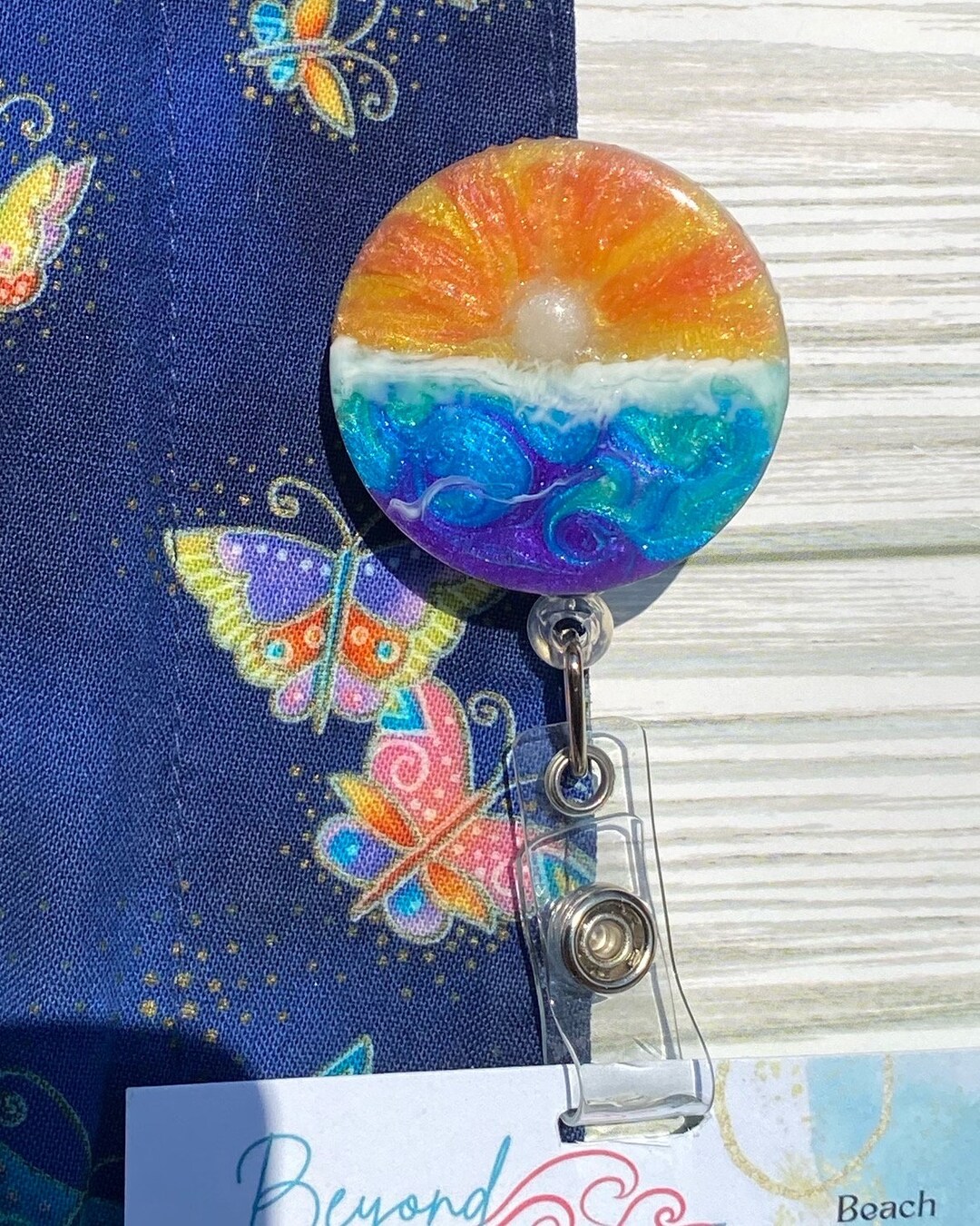 Sunrise Beach Badge Reel. It’s a New Day! - Etsy