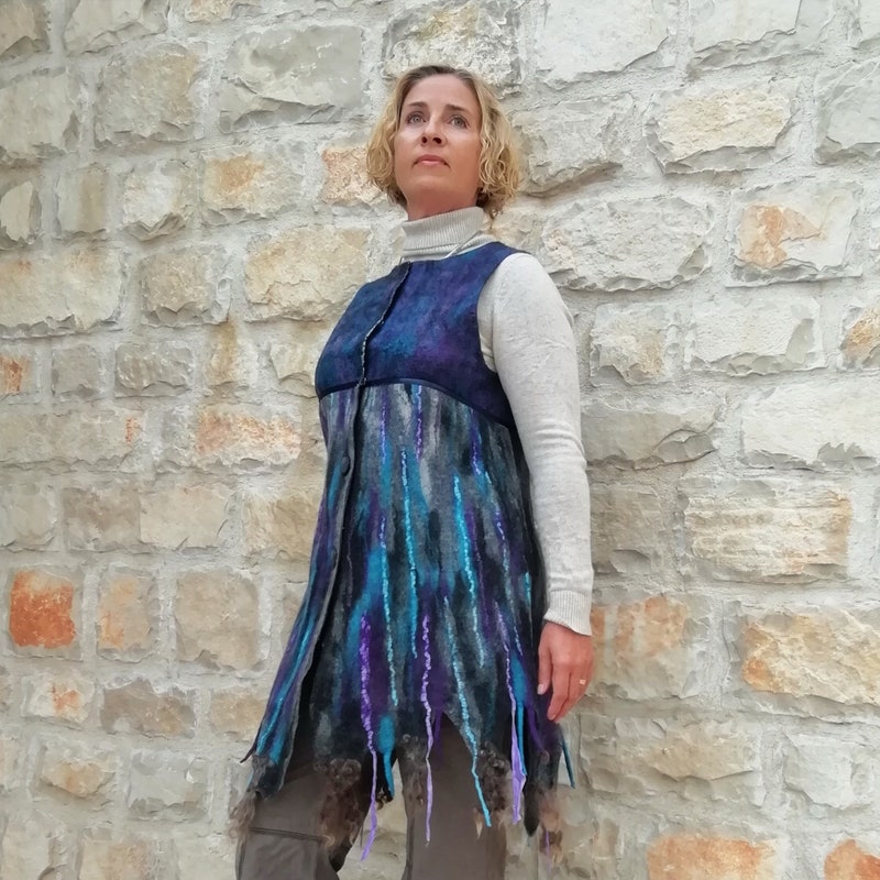 Felt Vest - Etsy