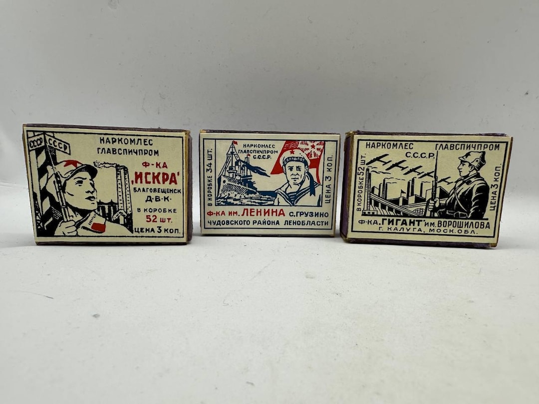 Soviet Pre WW2 Matchboxes "soviet Warriors" (repro) - Etsy