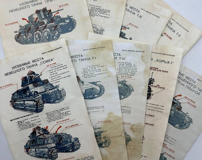 WW2 Soviet Educational Leaflets (copy) - Etsy
