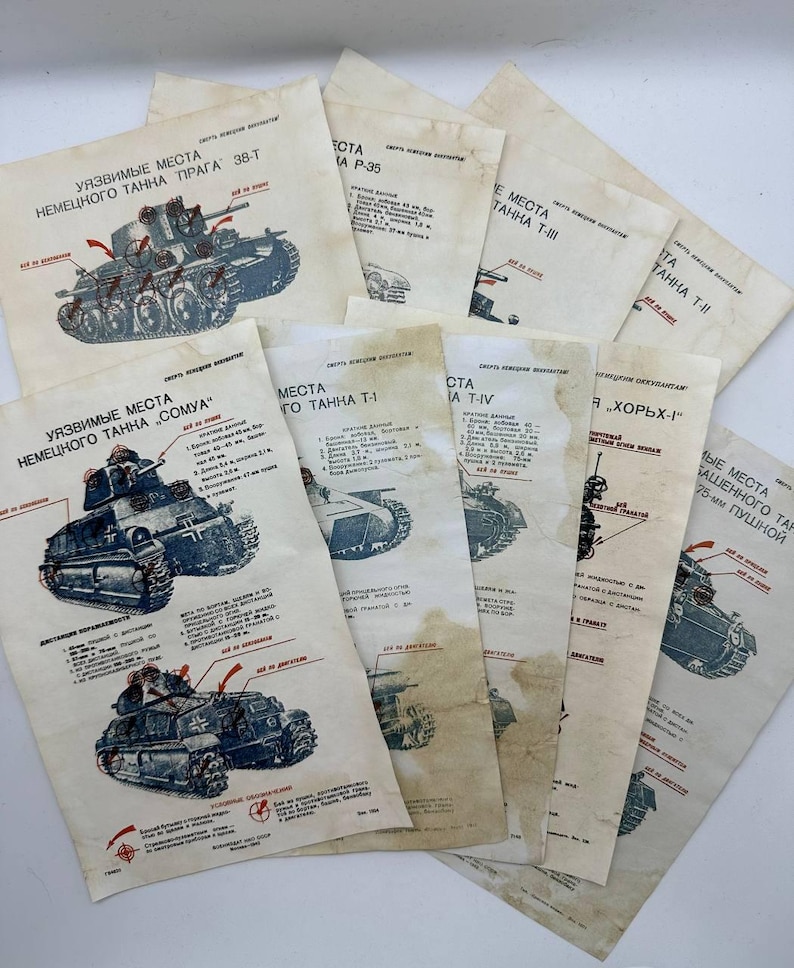 WW2 Soviet Educational Leaflets (copy) - Etsy