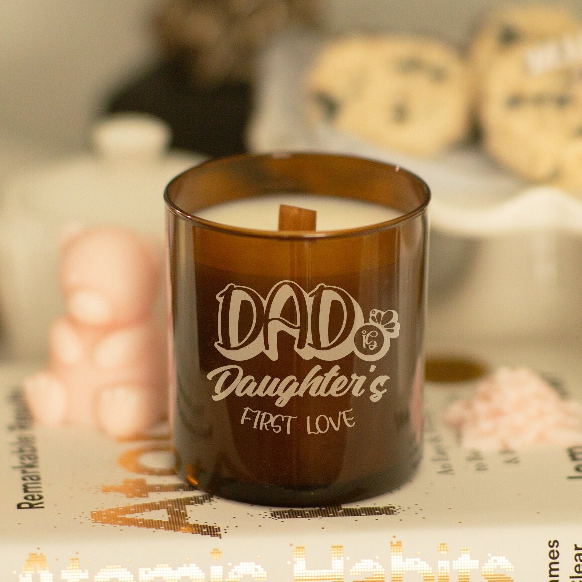 Happy Fathers Day Candle Gift.fathers Day Gift for Dad From Daughter ...