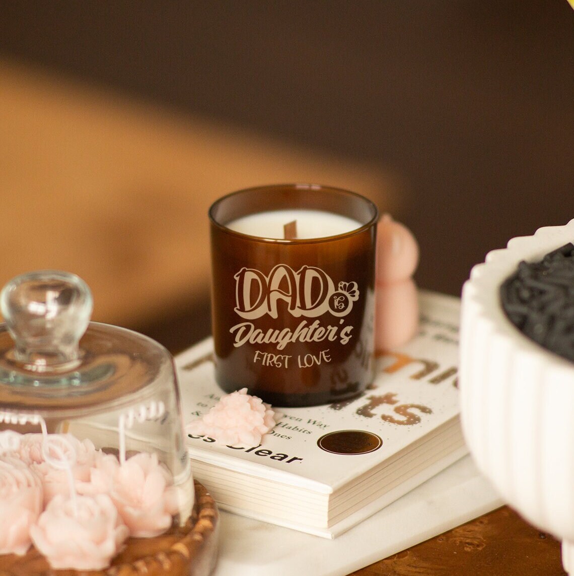 Happy Fathers Day Candle Gift.fathers Day Gift for Dad From Daughter ...