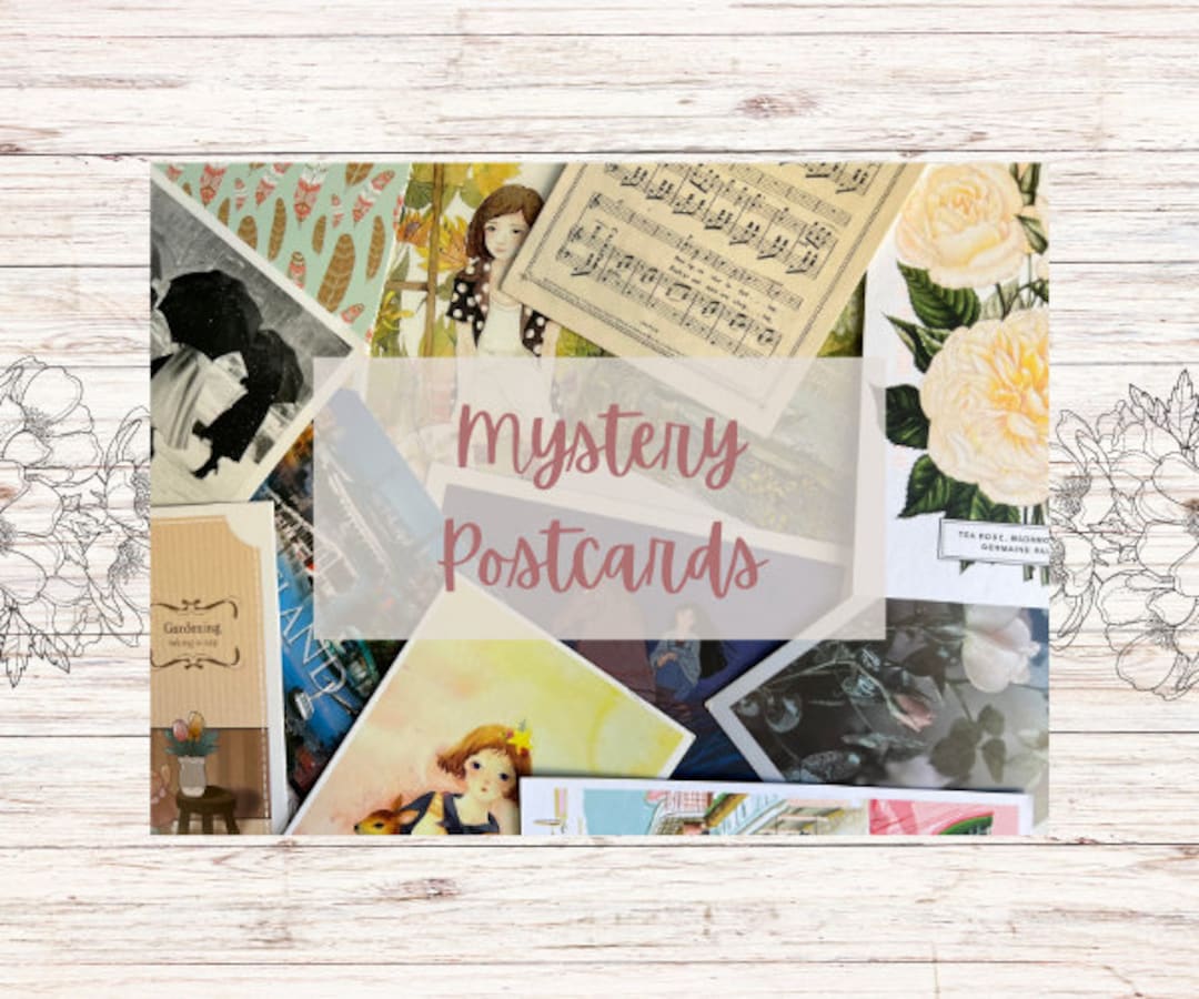 5 Mystery Postcards, Postcard Grab Bag, Random Postcards, Mystery Grab ...