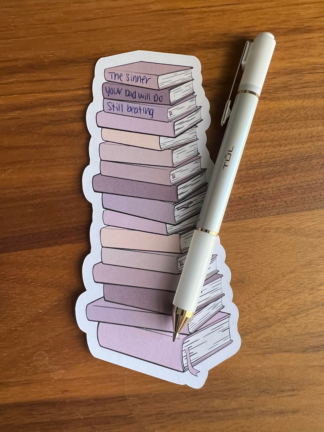 Book Tracker Bookmark, Book Stack Bookmark, Reading Log Bookmark, TBR ...