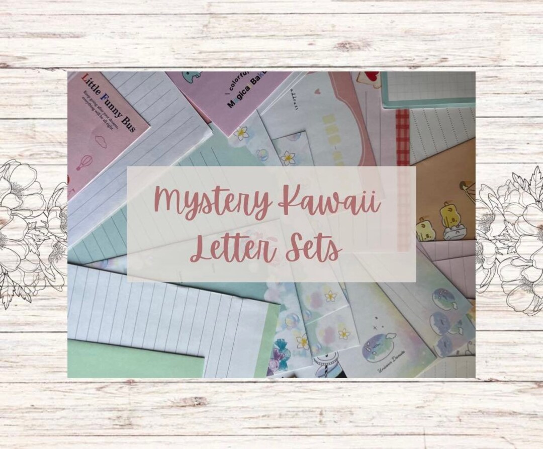 Kawaii Letter Sets Grab Bag, Kawaii Writing Set, Kawaii Stationery ...