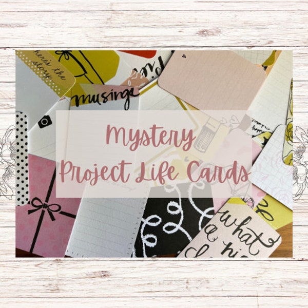 Project Life Cards - Etsy