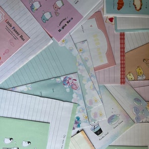 Kawaii Letter Sets Grab Bag, Kawaii Writing Set, Kawaii Stationery ...