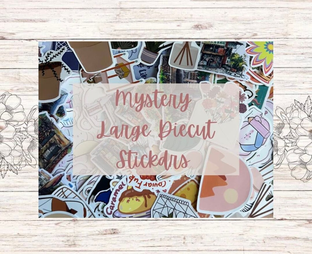 10 Large Die Cut Sticker Mystery Bag, Laptop Stickers, Vinyl Stickers ...