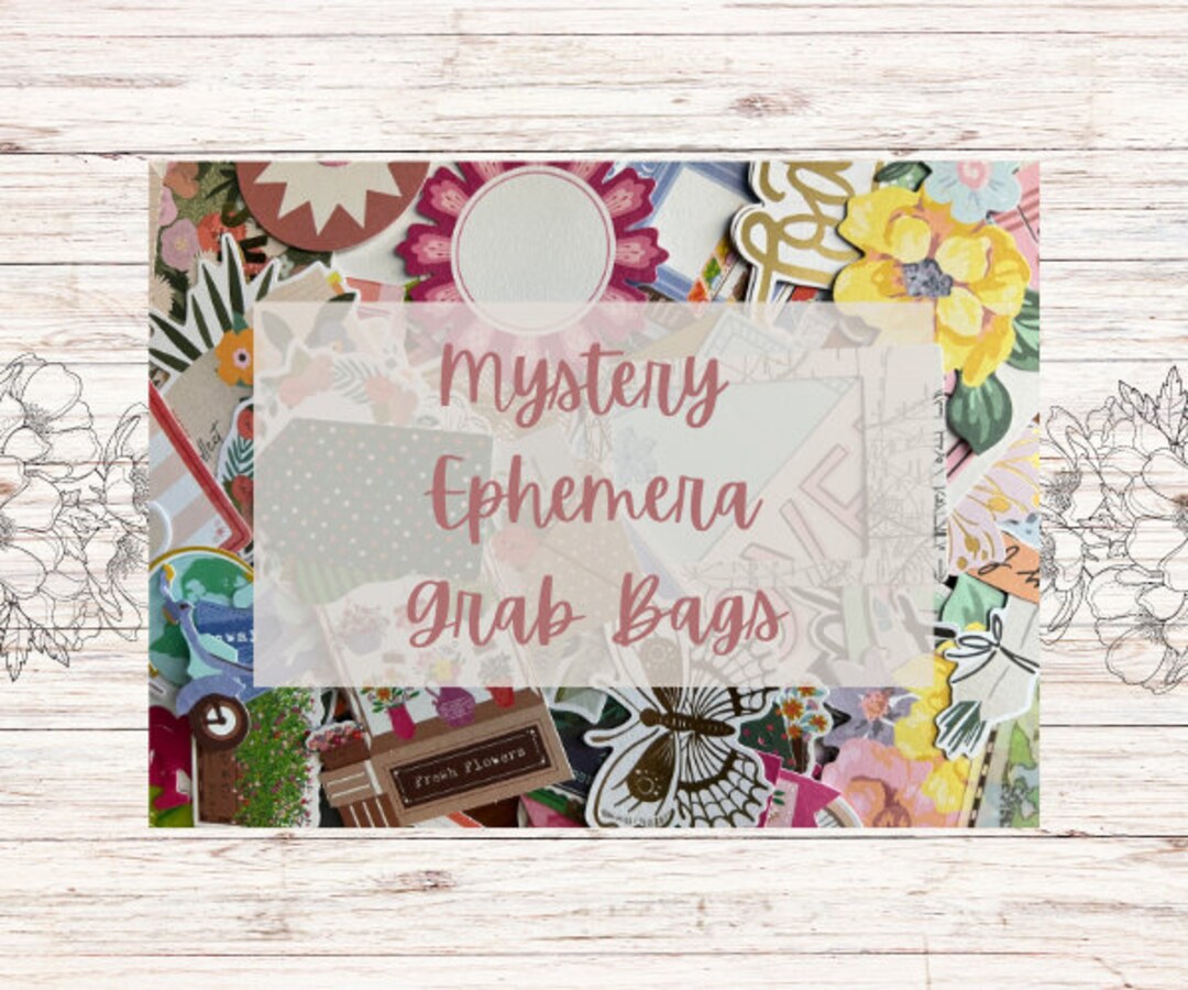 Ephemera Grab Bag, Mixed Ephemera, Mystery Ephemera Grab Bag ...