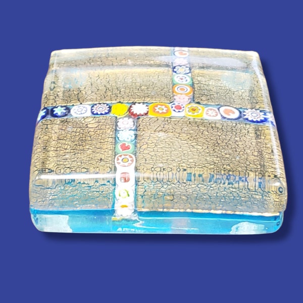Murano Millefiori Glass Paperweight - Etsy