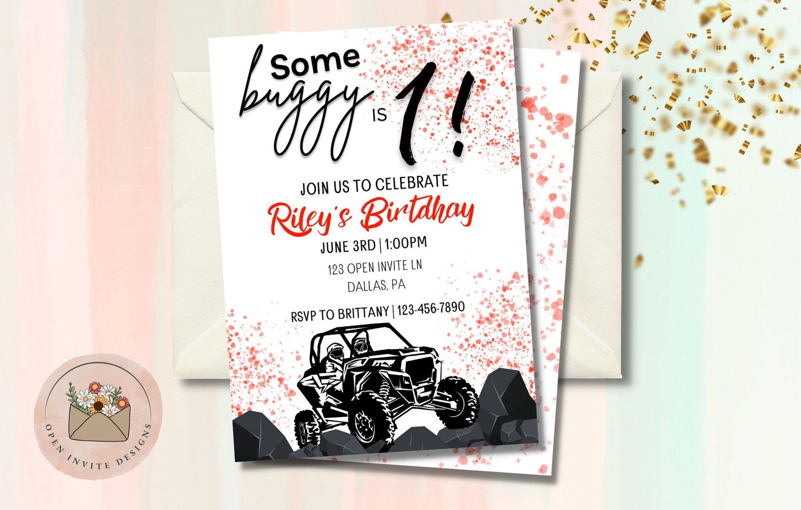 Boy Birthday Invitation | Editable Boys First Birthday Invite | Digital ...