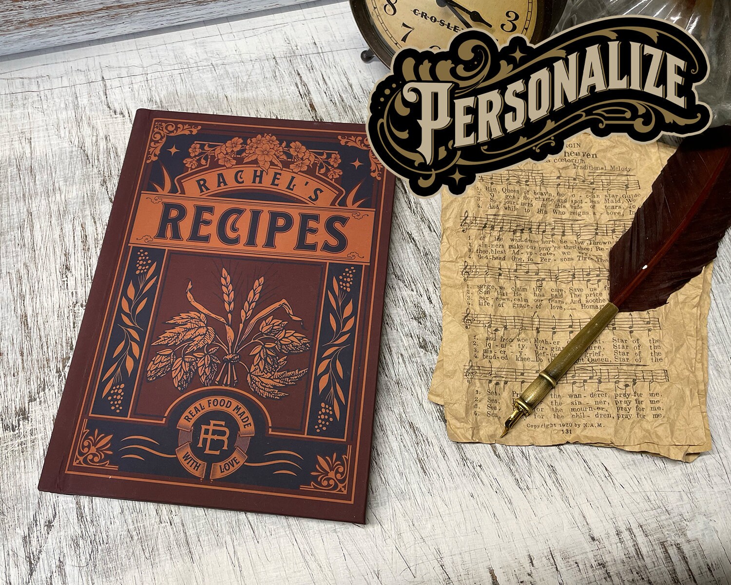 Vintage Recipe Book Cover