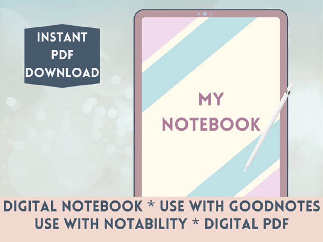 Digital Planner Journal Digital Notebook Journal Goodnotes Planner - Etsy