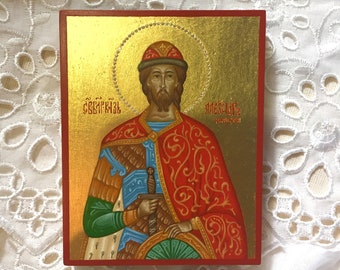 Saint Alexander Icon - Etsy