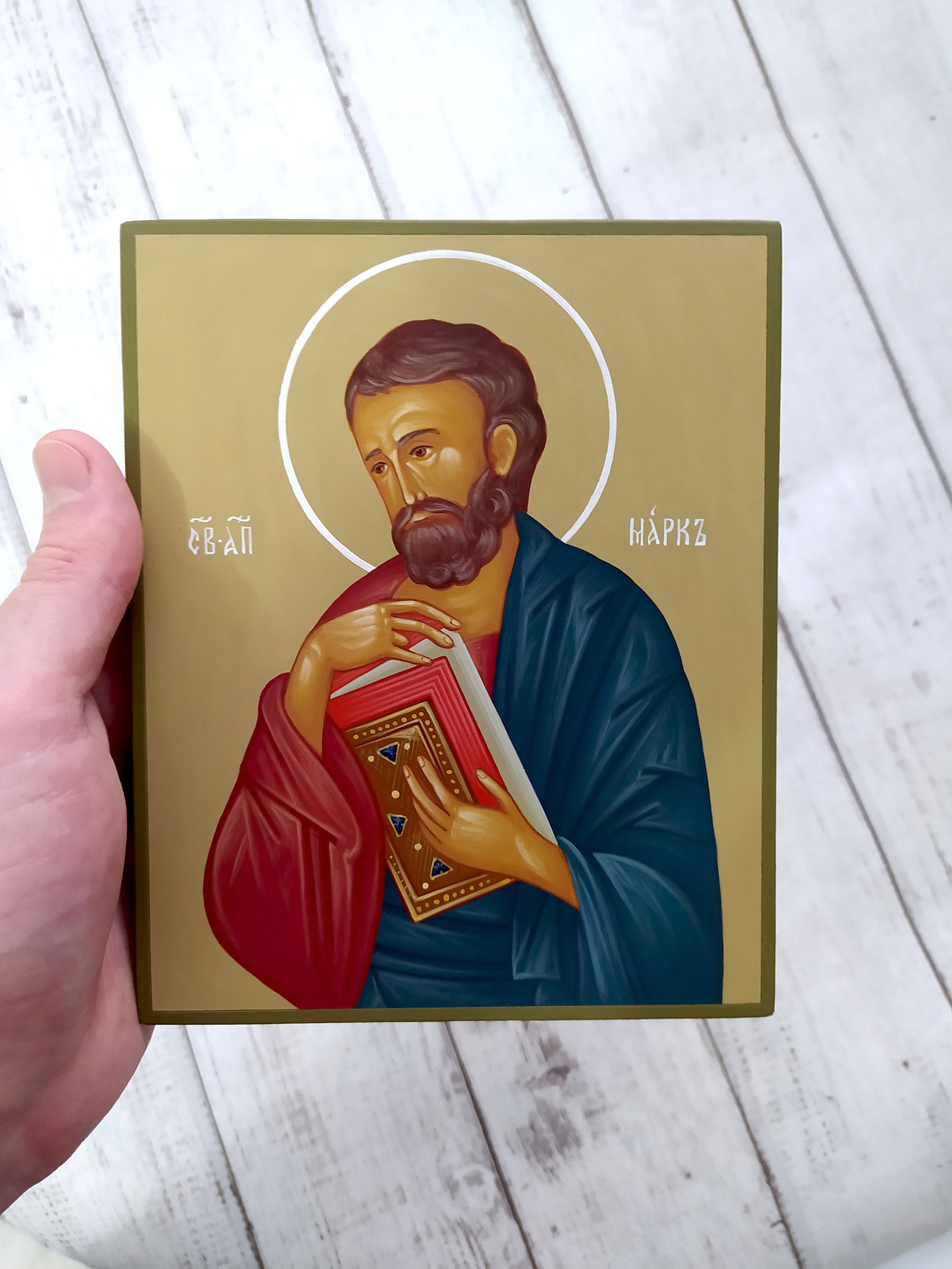 Apostle and Evangelist Mark Saint Mark Christian Icon - Etsy