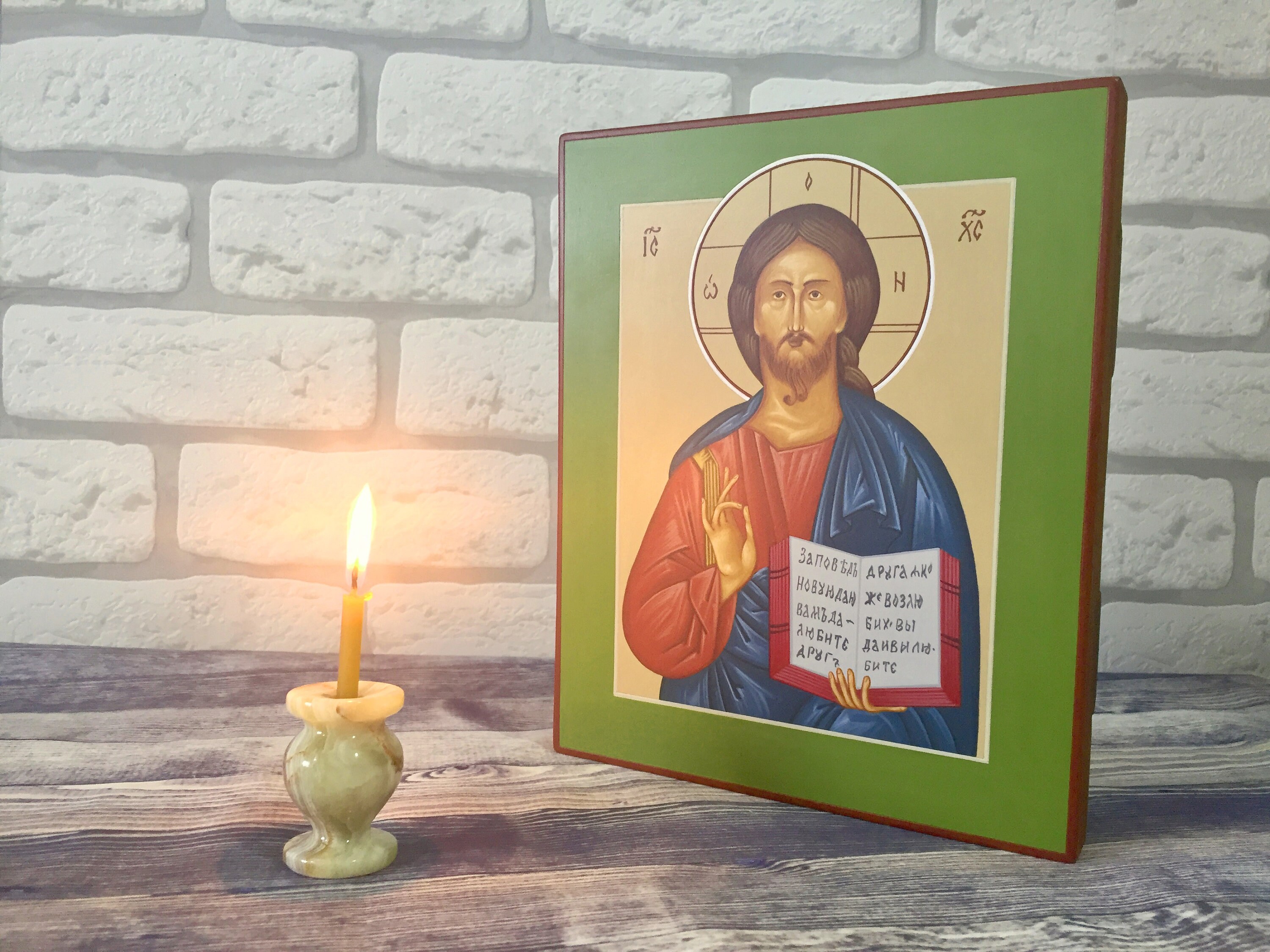 Jesus Christ Orthodox Icon Hand Painted Icon Pantocrator - Etsy