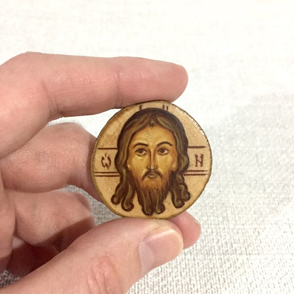 Jesus Christ Hand Painted Icon - Etsy