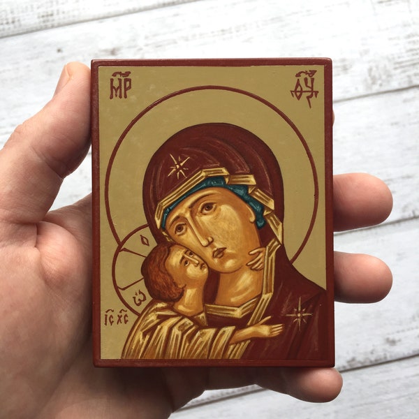 Virgin Mary Icon - Etsy