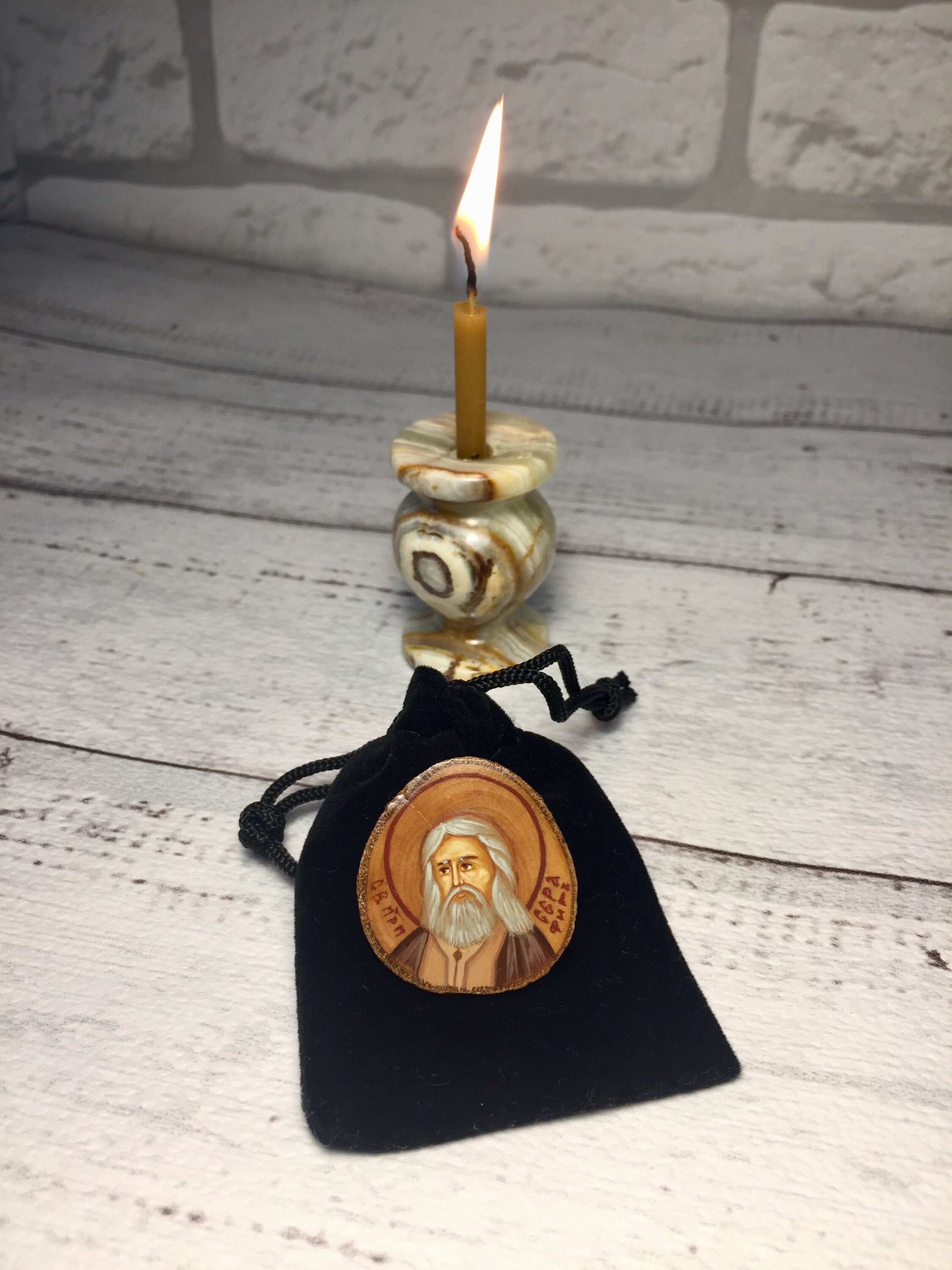 Seraphim of Sarov Saint Seraphim Hand Painted Orthodox - Etsy