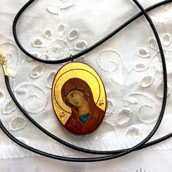 Catholic Icon Necklace - Etsy