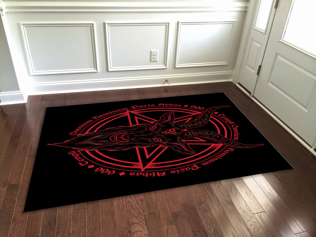 Pentagram Rug Supernatural Devil's Trap Rug Pentacle - Etsy