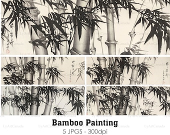 Bamboo Scroll Painting - Etsy