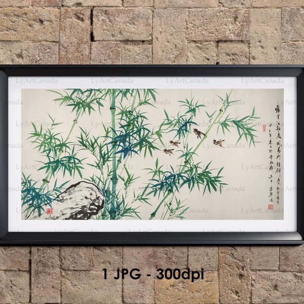 Bamboo Painting - Etsy