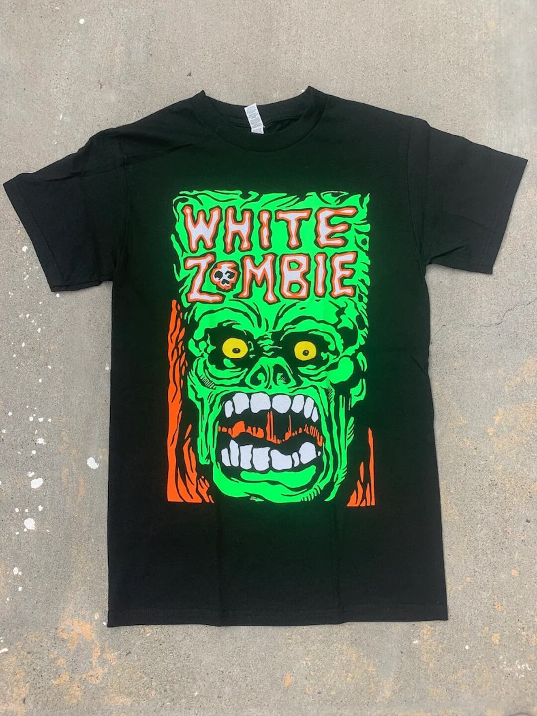 White Zombie Tee Cotton Mens New S-xl - Etsy