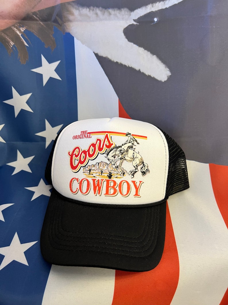 Coors Cowboy Trucker Hat - Etsy