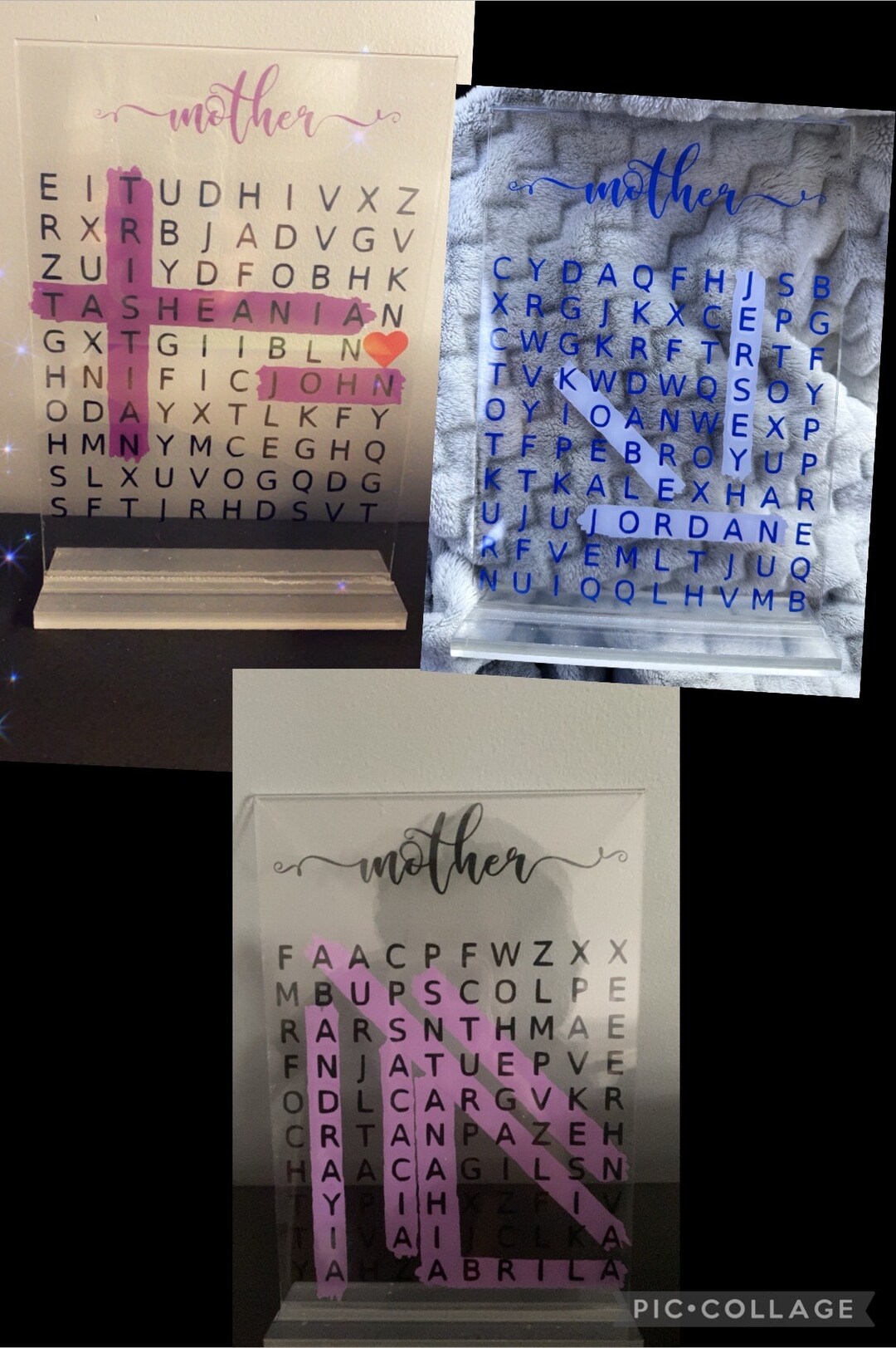 Word Search Acrylic Sign - Etsy
