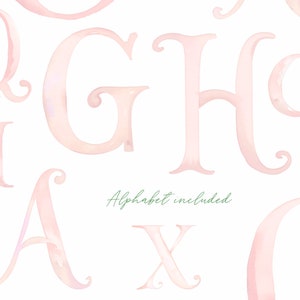 Watercolor Crest Baby Shower Wedding Pink Little Flowers Bow Grand ...