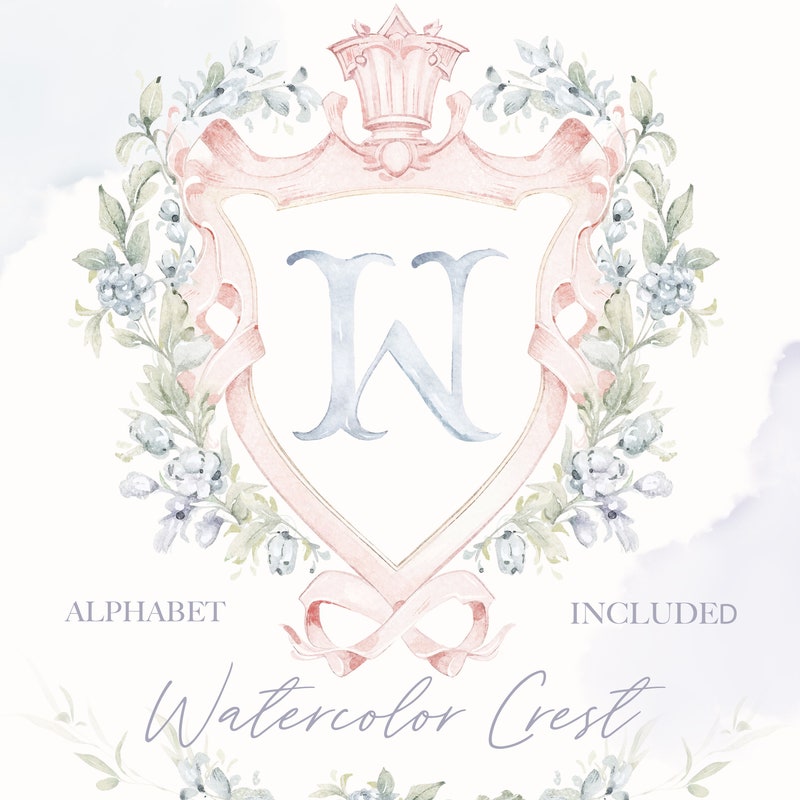 Floral Crest Crown Clipart - Etsy
