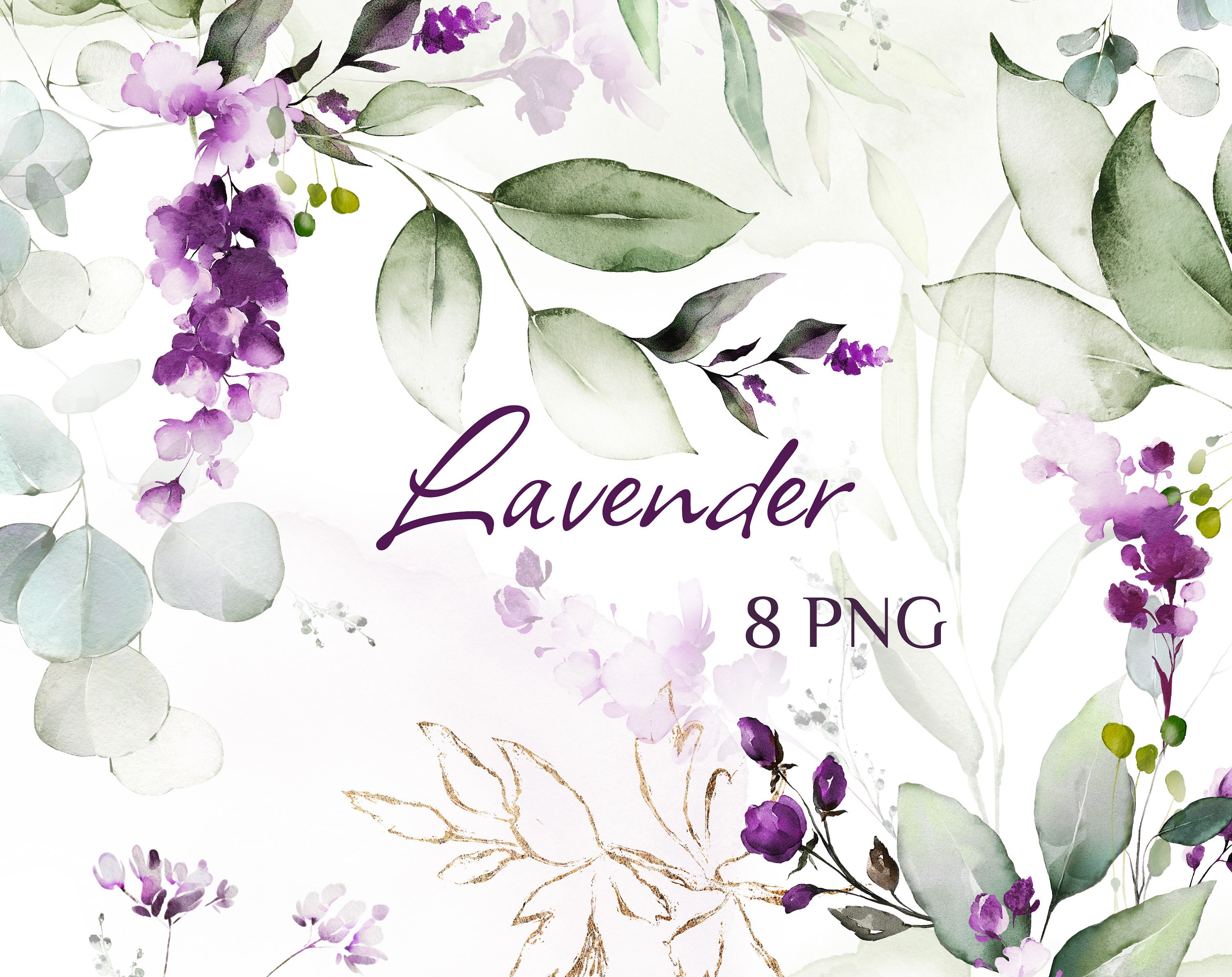 Clipart Lavender Flowers