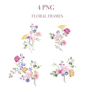Imágenes prediseñadas de boda BLOOM, marco, escudo con rosas, flores ...