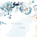 Watercolor Flower Blue Flowers, Roses, Peonies, Floral Garden Bouquets ...